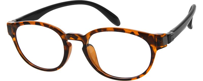 Tortoiseshell Flexible Plastic Full Rim Frame 2464 Zenni Optical Eyeglasses