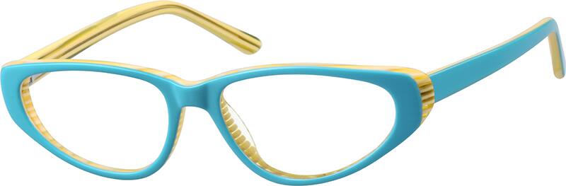 Blue Acetate Full Rim Frame With Spring Hinges 6189 Zenni Optical