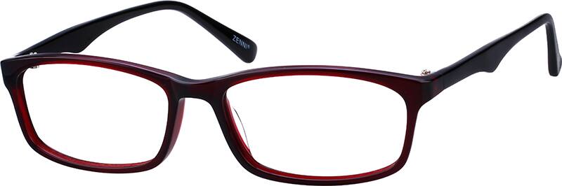 Red Acetate Full-Rim Frame #1030 | Zenni Optical Eyeglasses