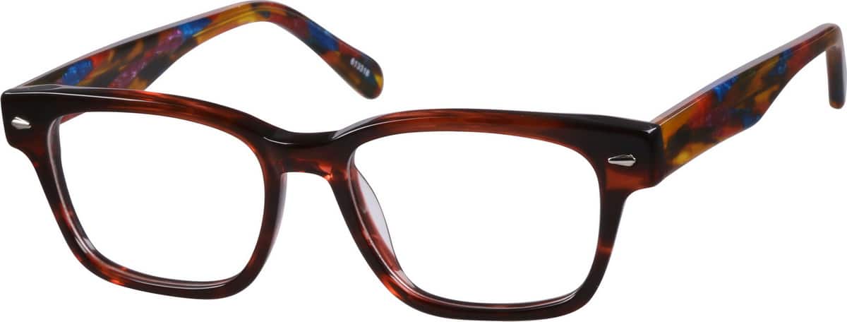 Red Acetate Full-Rim Frame #6133 | Zenni Optical Eyeglasses