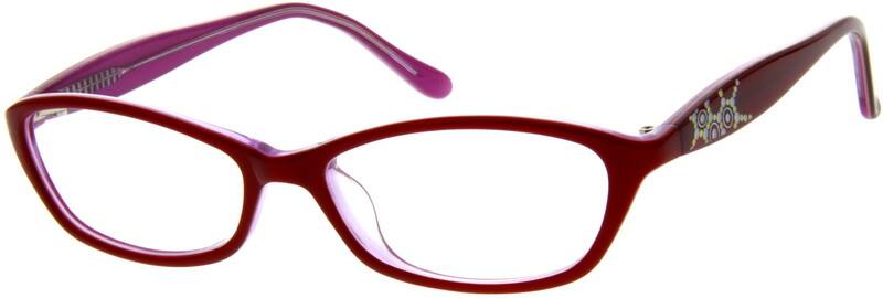 Red Acetate Full-Rim Frame #6243 | Zenni Optical Eyeglasses