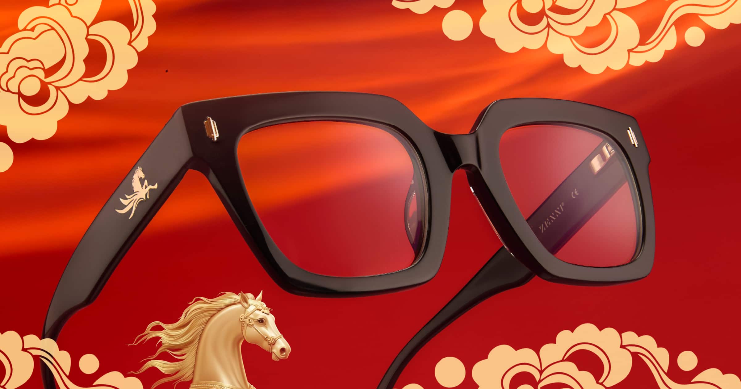 Shop Lunar New Year Glasses Frames: Year of the Horse 2026 | Fast ...
