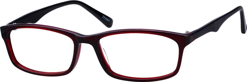 Red Rectangle Glasses #103018 | Zenni Optical