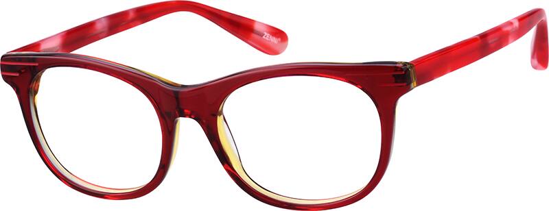 Red Round Glasses #103618 | Zenni Optical