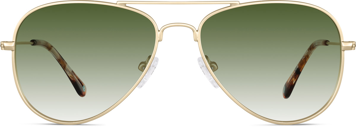 Gold Premium Aviator Sunglasses 1127514 Zenni Optical