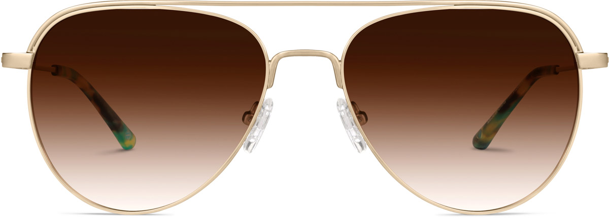 Gold Premium Aviator Sunglasses 1128914 Zenni Optical