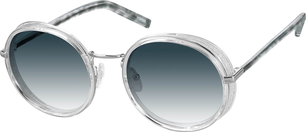 Clear Premium Round Sunglasses #1133523 | Zenni Optical