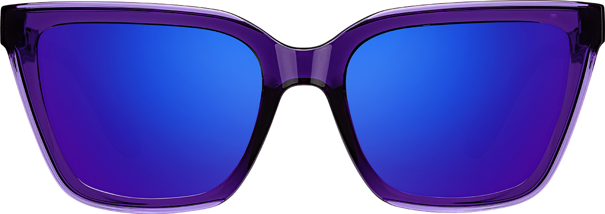Violeta Lentes de sol estilo ojo de gato #1145017 | Zenni Optical