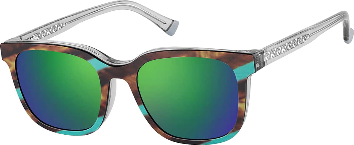 Gray Square Clip-on Sunglasses #1213312 | Zenni Optical