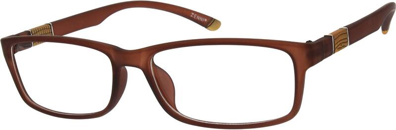 Brown Rectangle Glasses #121615 | Zenni Optical