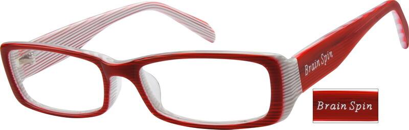 Red Rectangle Glasses #12605718 | Zenni Optical