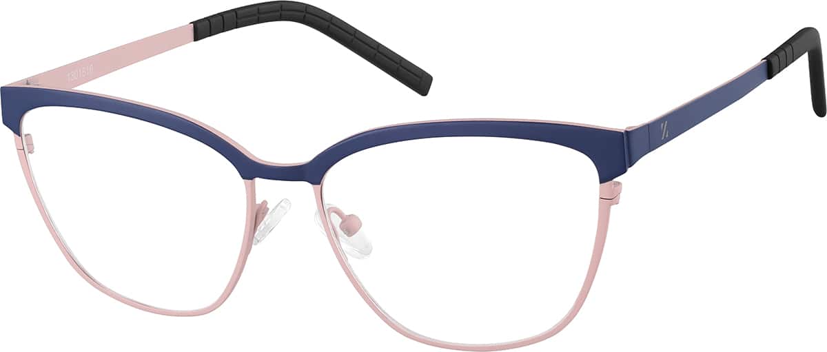 Blue/Pink Cat-Eye Glasses #1301816 | Zenni Optical