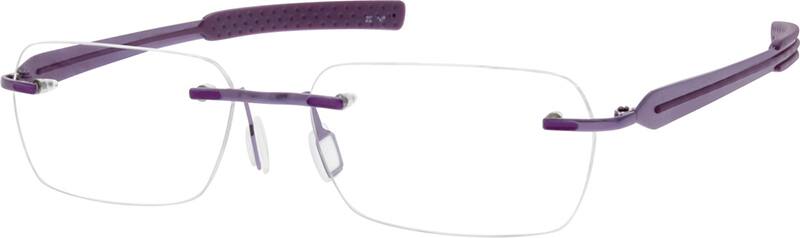Purple Titanium Rimless Glasses #131017 | Zenni Optical