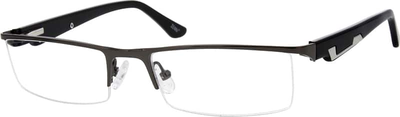 Gray Rectangle Glasses #149612 | Zenni Optical