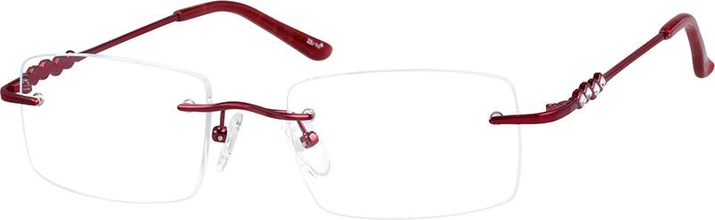 Red Rimless Glasses #153818 | Zenni Optical