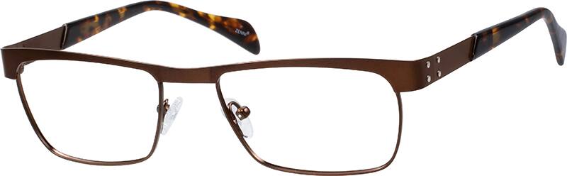 Brown Rectangle Glasses #165115 | Zenni Optical