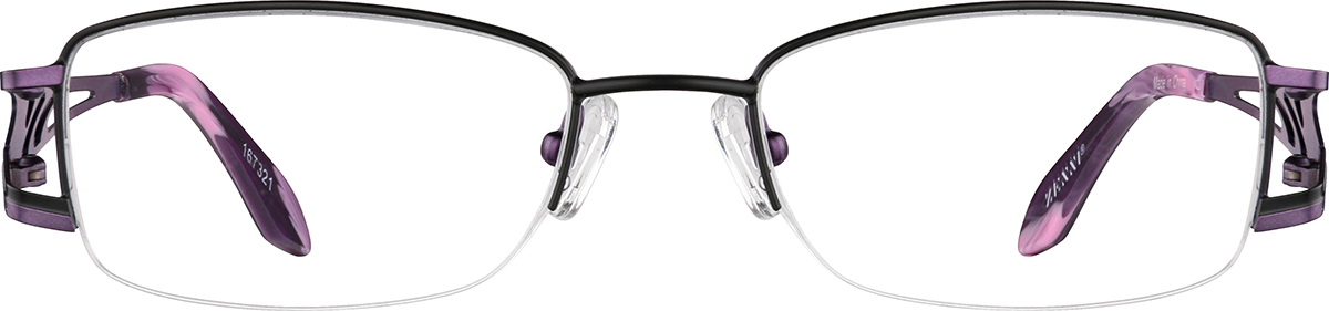 Violeta Anteojos de media montura #167321 | Zenni Optical