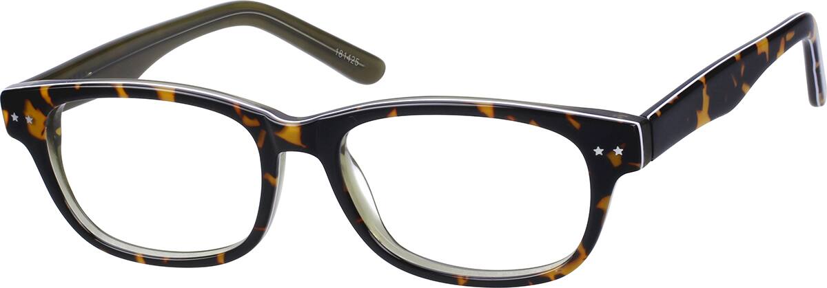 Tortoiseshell Rectangle Glasses #181425 | Zenni Optical