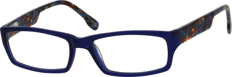 Blue Rectangle Glasses #187216 | Zenni Optical