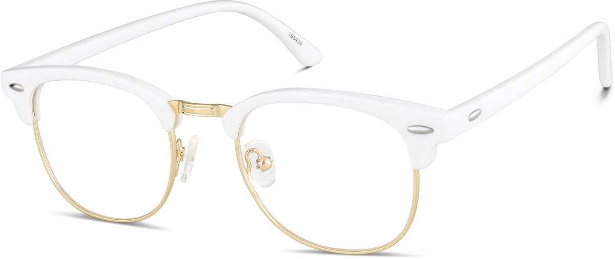specs with white frame