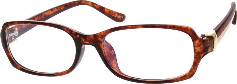 Brown Rectangle Glasses #200325 | Zenni Optical
