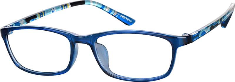 Blue Kids’ Rectangle Glasses #2021816 | Zenni Optical