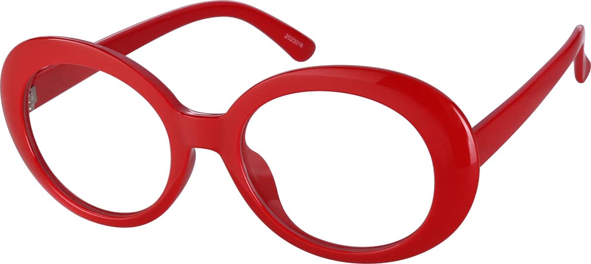 Red Oval Glasses #2023018 | Zenni Optical