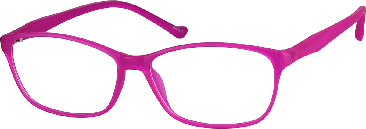 Raspberry Rectangle Glasses #2023317 | Zenni Optical
