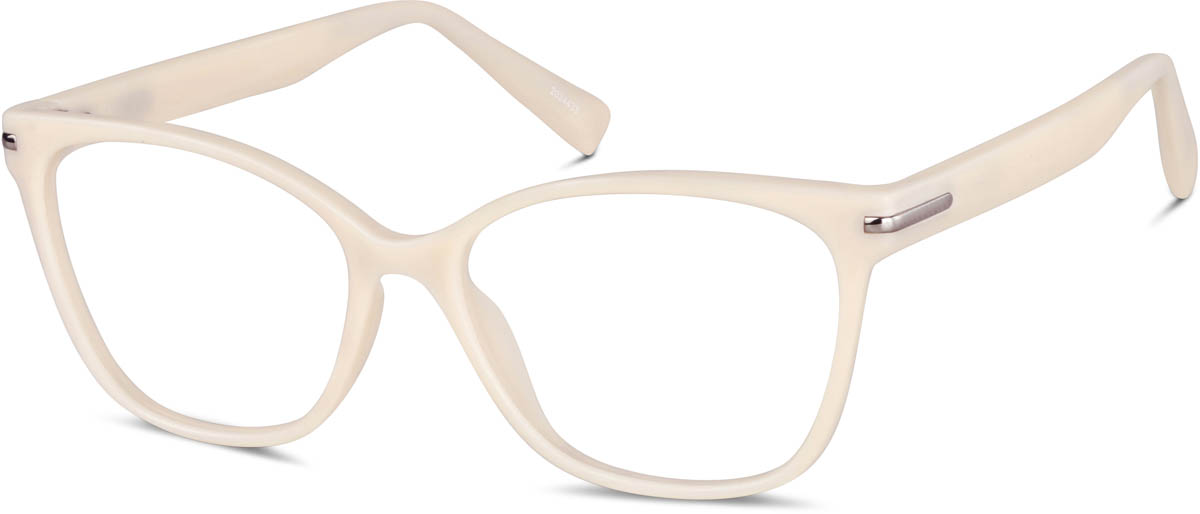 Cream Square Glasses #2034433 | Zenni Optical