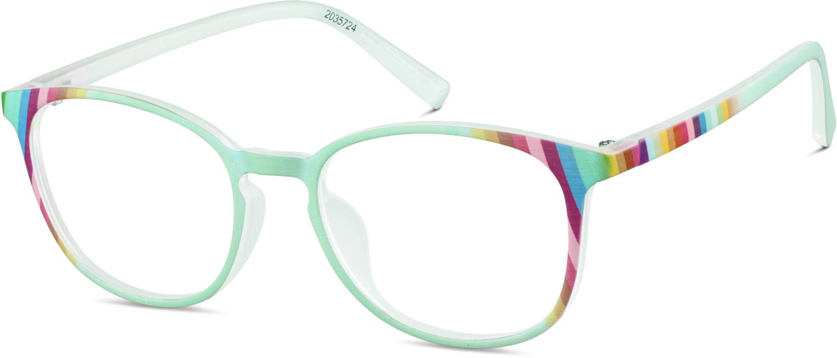 Green Round Glasses 2035724 Zenni Optical
