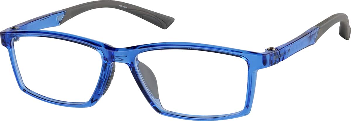 Blue Rectangle Glasses #2045216 | Zenni Optical