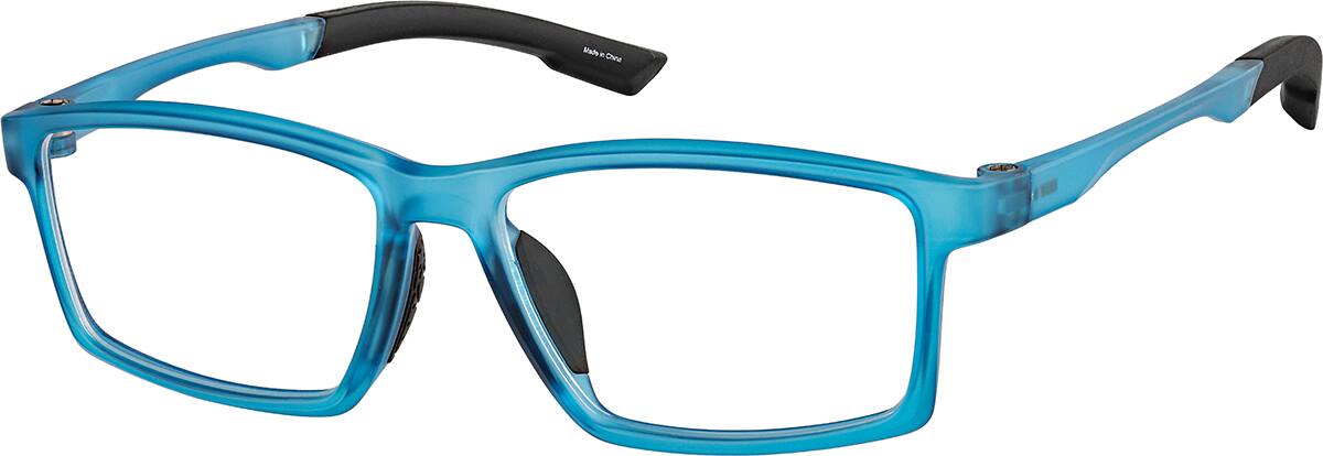 Blue Rectangle Glasses #2045316 | Zenni Optical