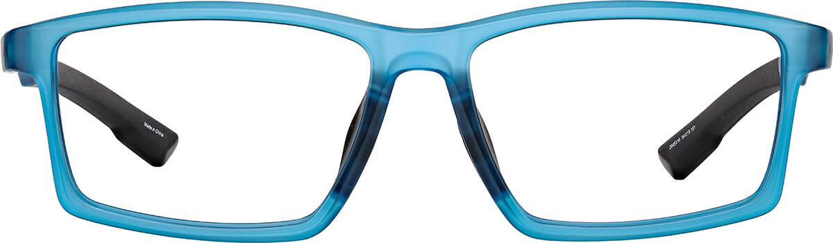 Blue Rectangle Glasses #2045316 | Zenni Optical Canada