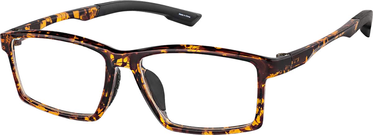 Tortoiseshell Rectangle Glasses #2045325 | Zenni Optical