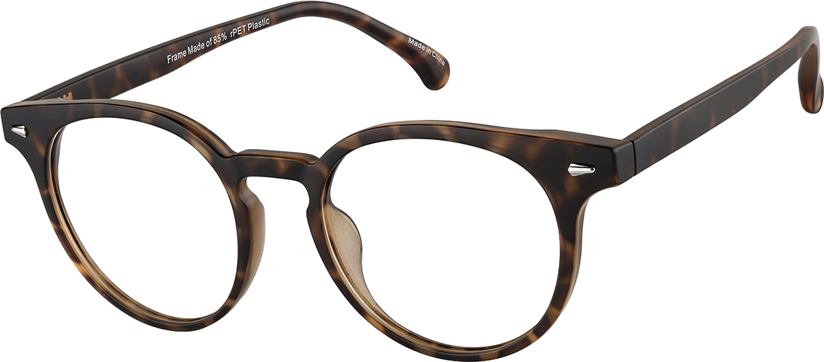 Tortoiseshell Round Glasses #2047625 | Zenni Optical