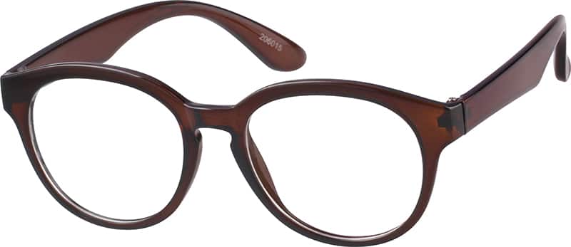 Brown Round Glasses #206015 | Zenni Optical