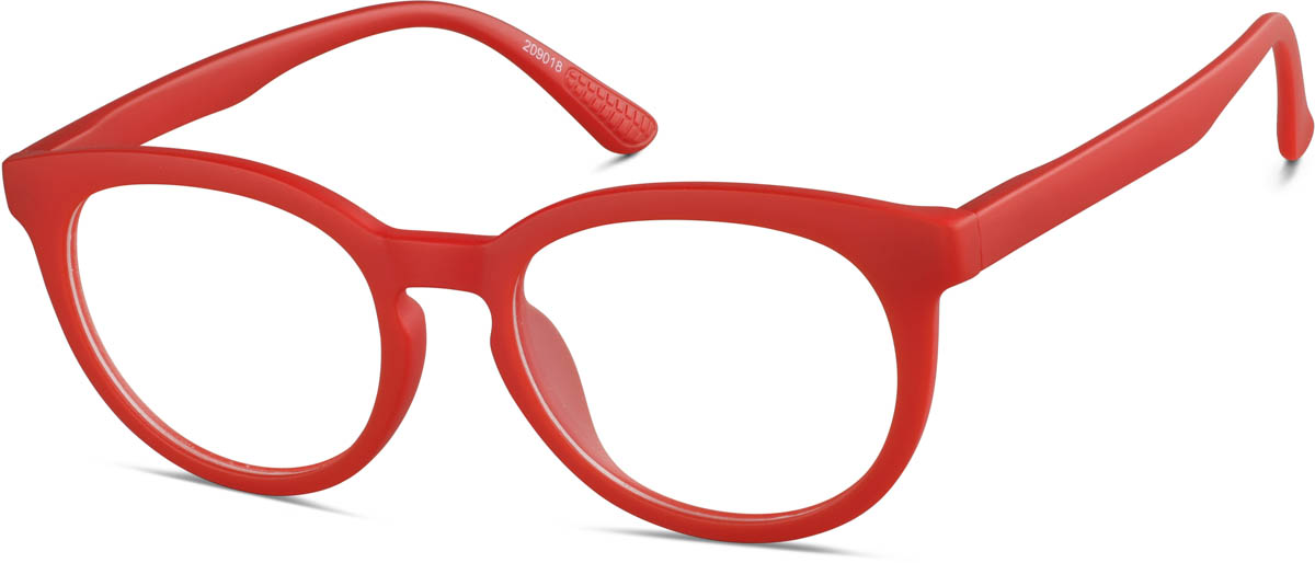 Red Kids' Round Glasses #209018 | Zenni Optical