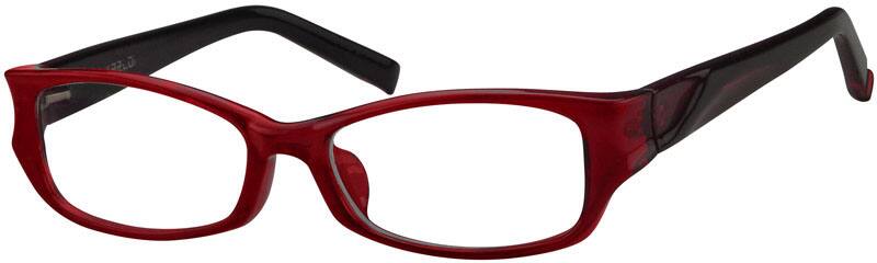 Red Rectangle Glasses #223518 | Zenni Optical