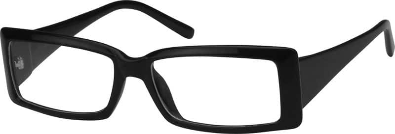 Black Rectangle Glasses #224221 | Zenni Optical