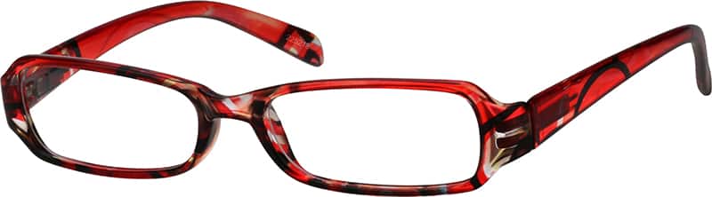 Red Rectangle Glasses #225218 | Zenni Optical