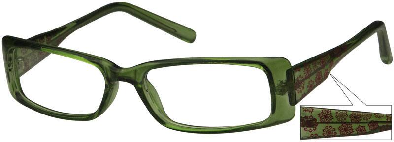 Green Rectangle Glasses #227518 | Zenni Optical