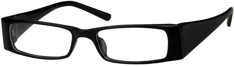 Black Rectangle Glasses #228521 | Zenni Optical