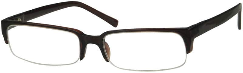Brown Rectangle Glasses #229215 | Zenni Optical