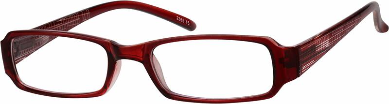 Red Rectangle Glasses #236515 | Zenni Optical
