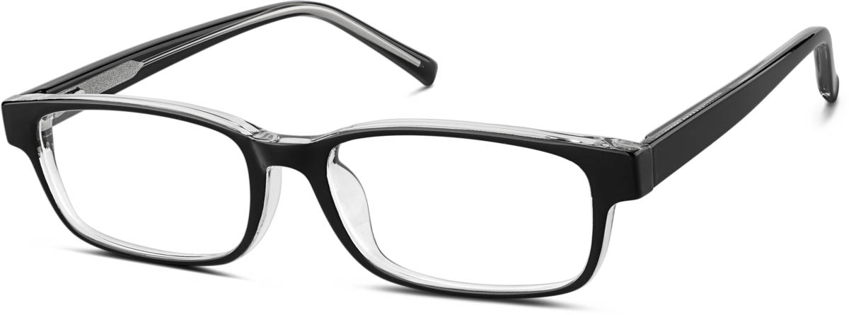 Black Rectangle Glasses #238621 | Zenni Optical Canada