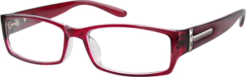 Red Rectangle Glasses #265218 | Zenni Optical