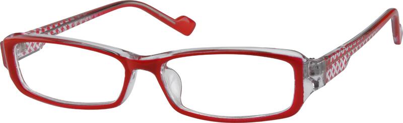 Red Rectangle Glasses #268918 | Zenni Optical