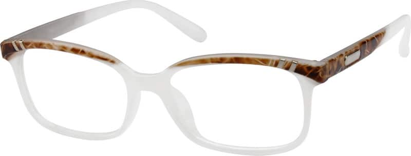 White Rectangle Glasses #276430 | Zenni Optical