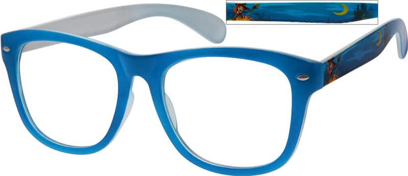 Blue Square Glasses #284116 | Zenni Optical