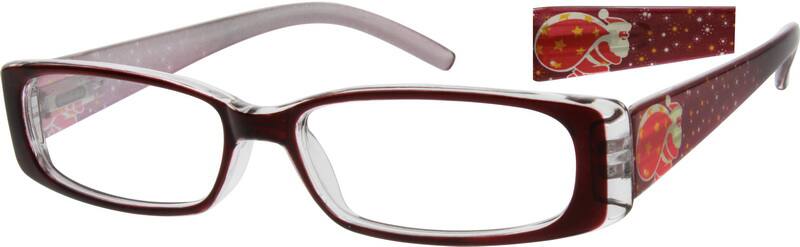 Red Rectangle Glasses #285218 | Zenni Optical